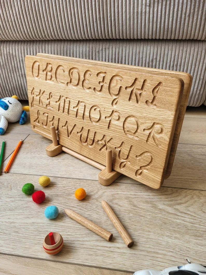 Monterey Alphanumeric Writing Board for Children Letter Groove Blind ...
