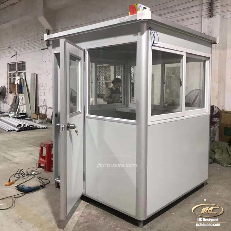 Secure & Stylish: Portable Temporary Kiosk - Sentry Box