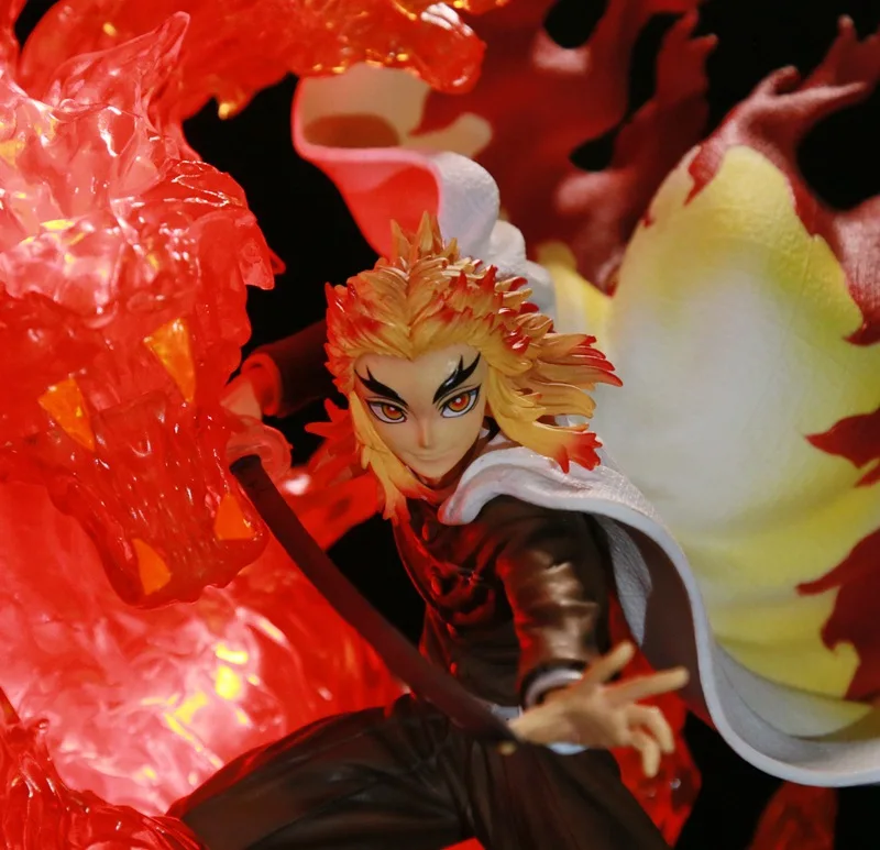 Kyojuro Rengoku Figurines Pvc Collection Model Toy Statue Anime Demon ...