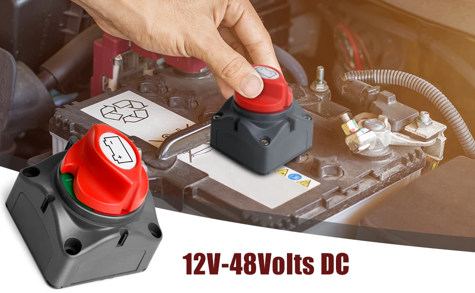 Master Power Switch for Boat - 3 Position Disconnect Isolator