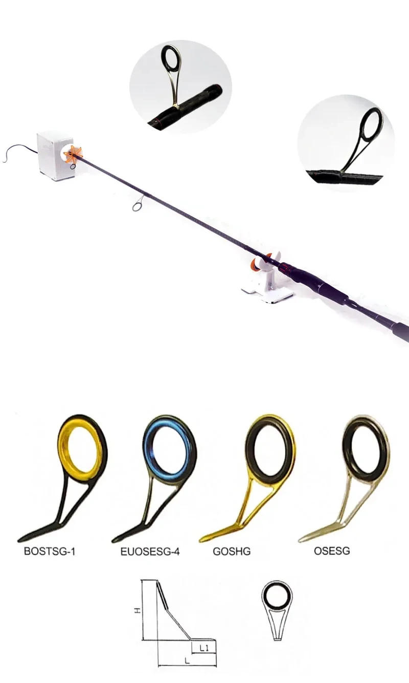 All Kinds Of Ceramic Ring Color Stainless Ring Tips Fishing Rod Guides ...