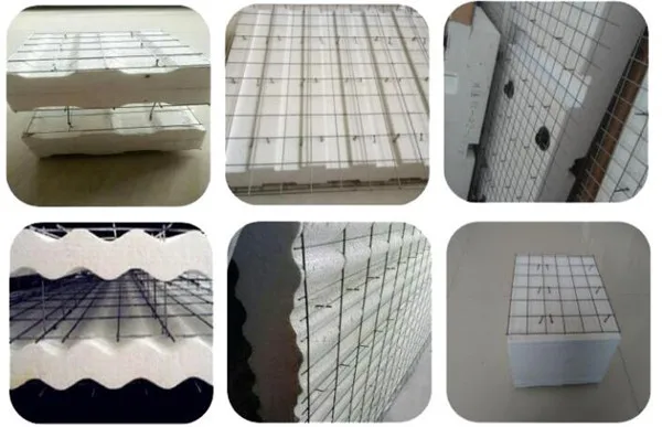 3D Steel Mesh Concrete Wall Panels - Styrofoam EPS Foam