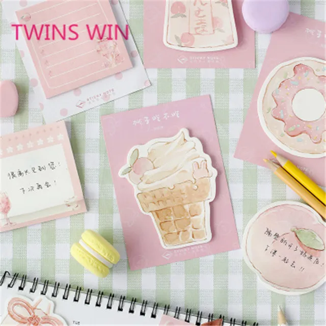 Recycled Hard Cover Notepad Ice Cream Shaped Sticky Note 1357 - Buy Ice ...