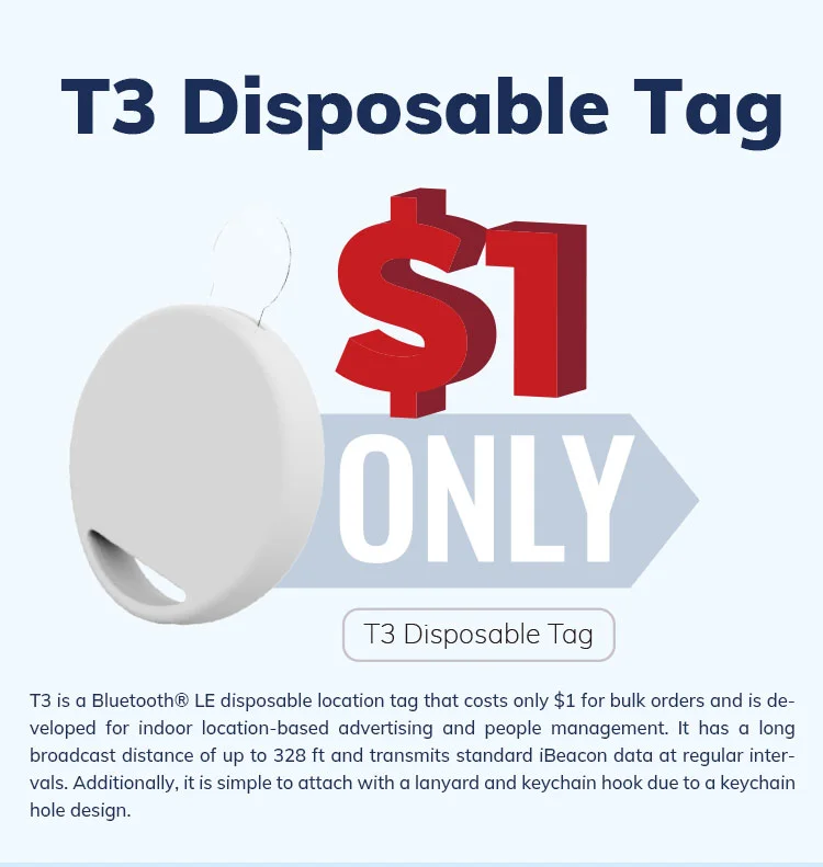 Minew T3 BLE Beacon - Smallest Ibeacon for Indoor Location