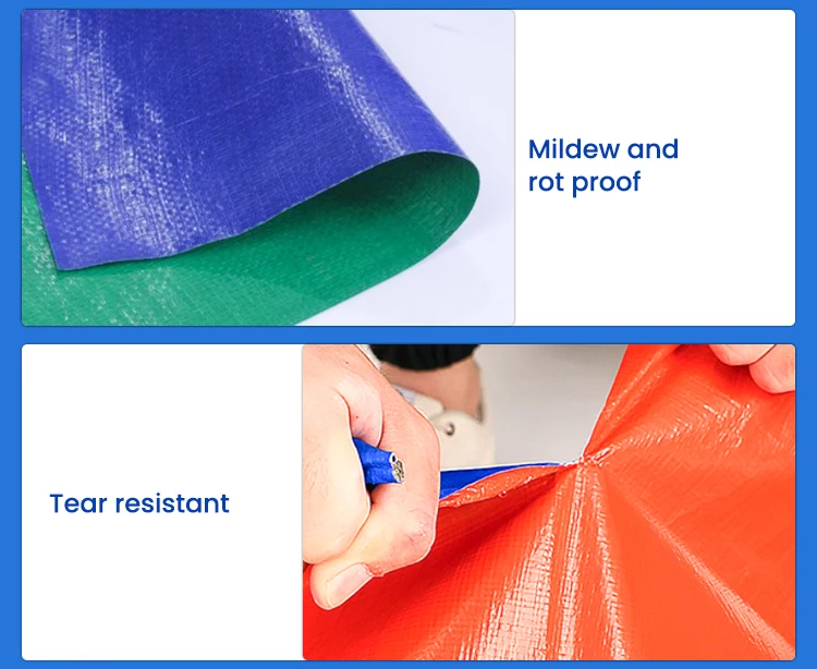 100% Waterproof PE Laminated Polyethylene Pallet Blue Tarp Cover ...