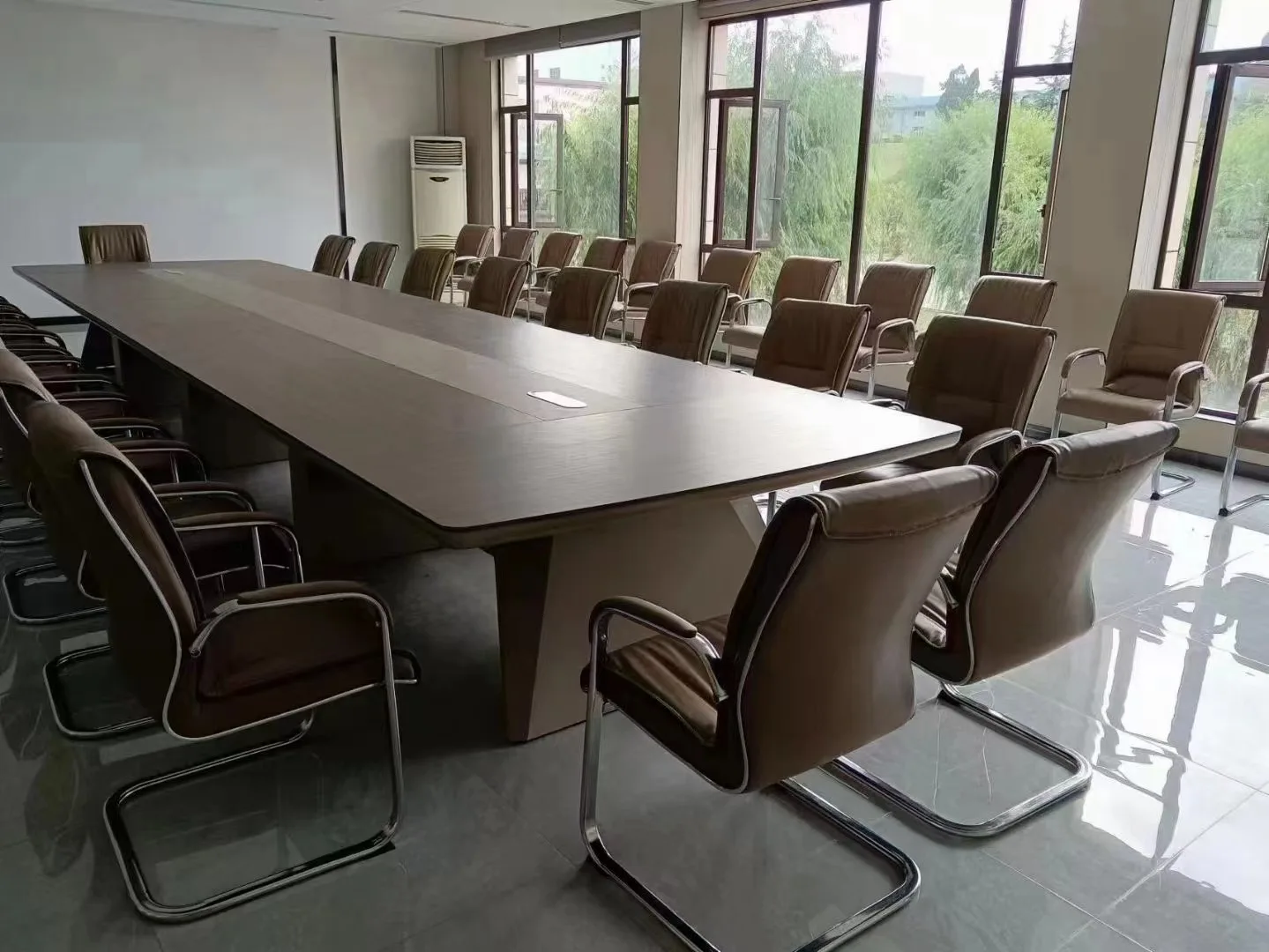 Modern Classic Luxury Large Conference Table Big Walnut 4m 5m 8m10-20 Person Office Conference ...