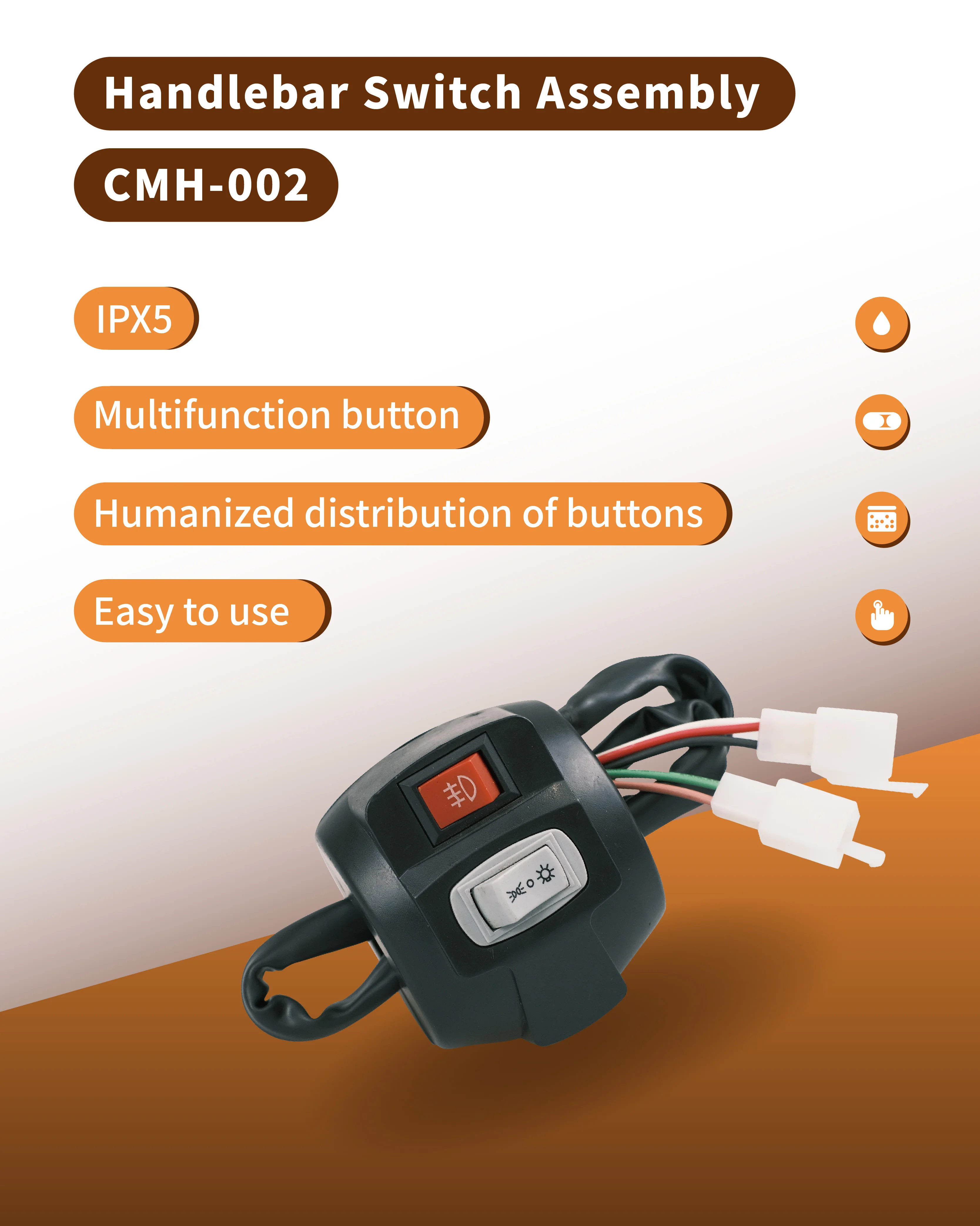 22mm Motorbike Accessories Universal Motor Bike Motorcycle Handlebar ...