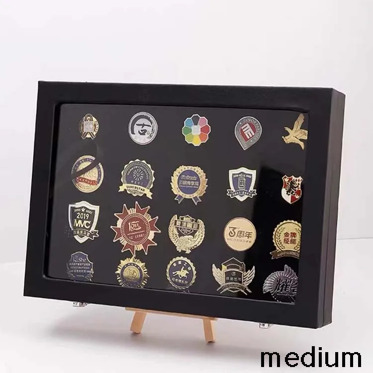 Badge Storage Box Transparent Dust-proof Medal Medal Jewelry Storage ...