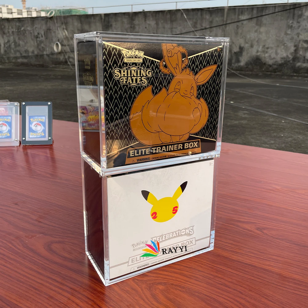 RAY YI Custom Pokemon ETB Display Case - Acrylic & Magnet