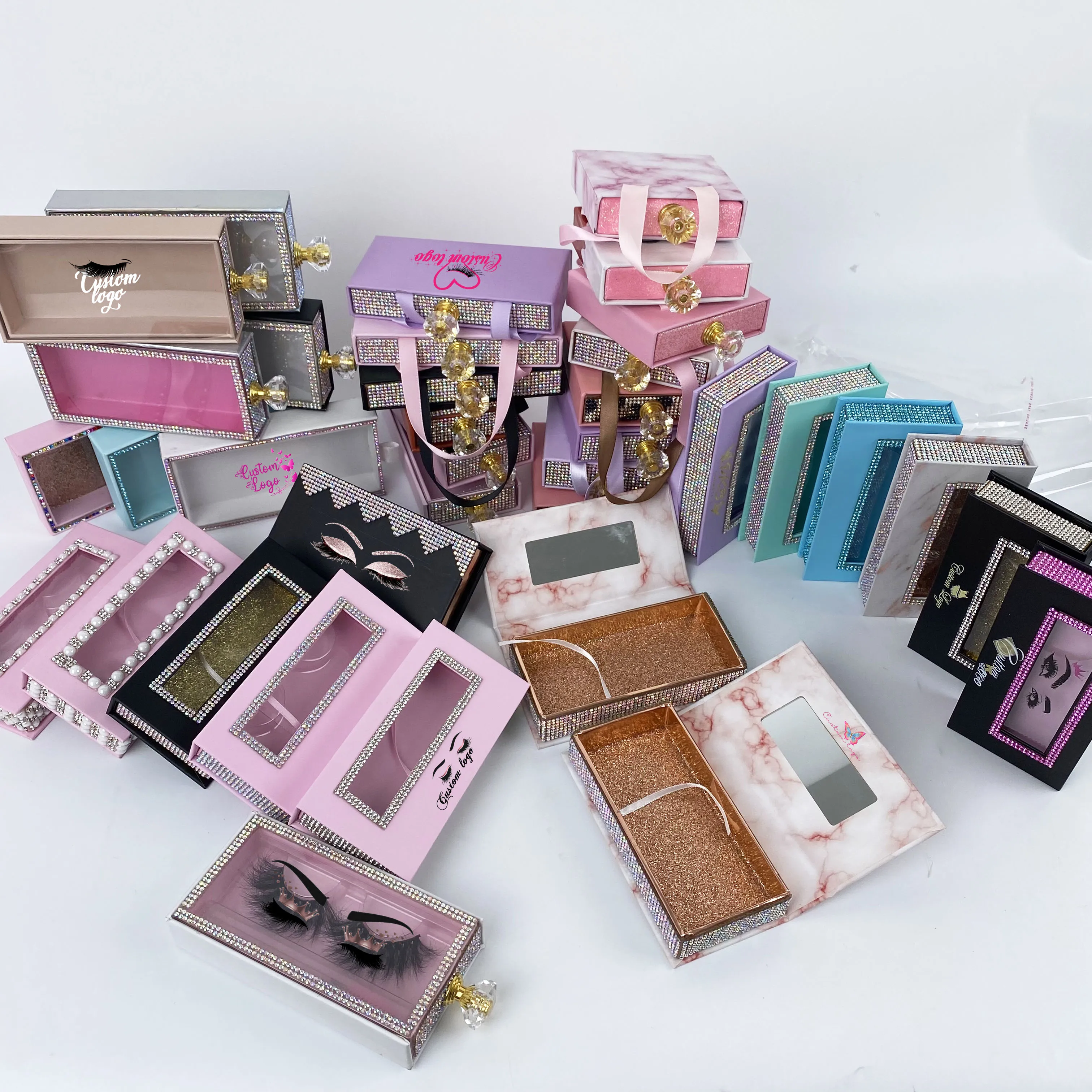 Magnetic Pvc Drawer Individual Box False Lash Packaging Private Label ...