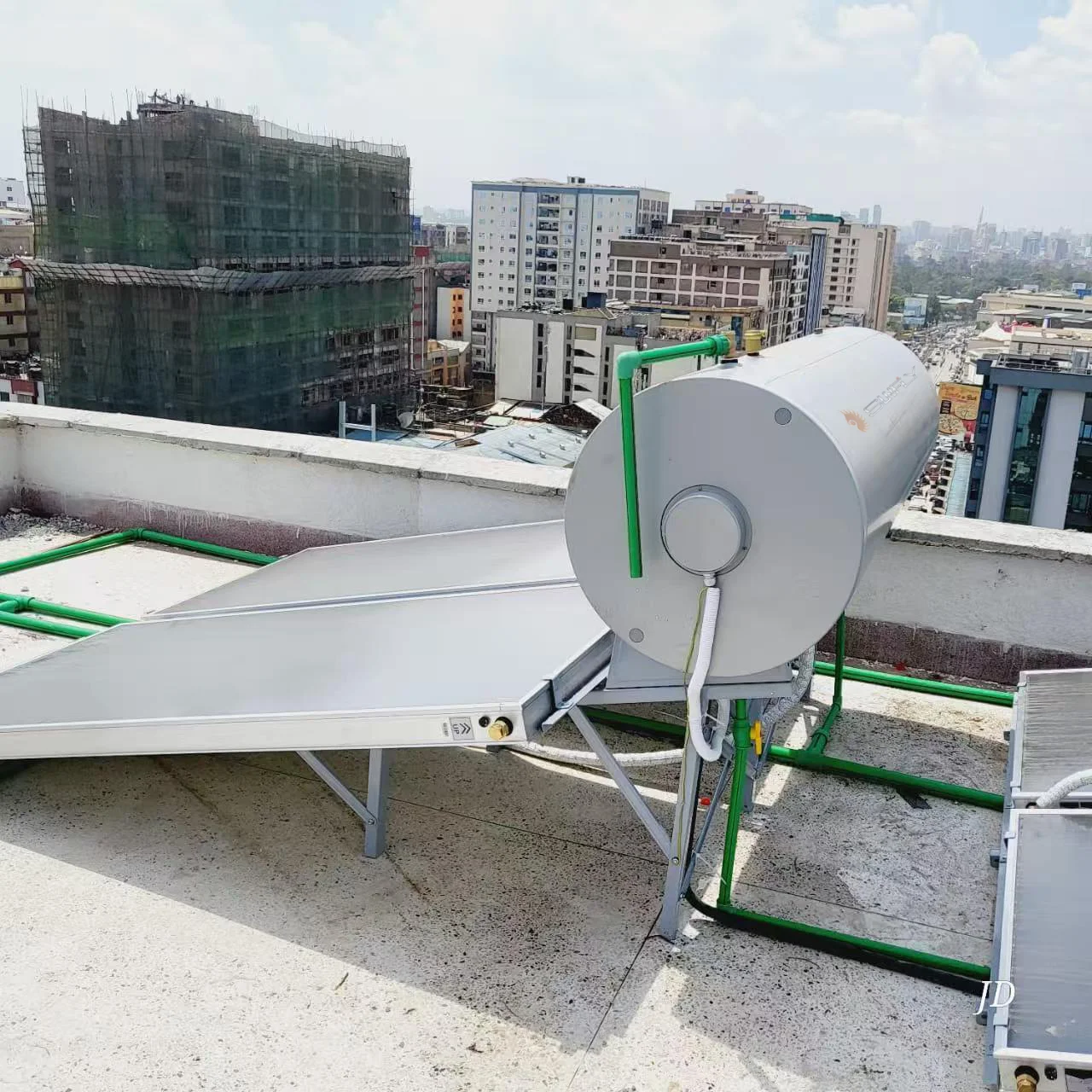 Hot Sale 200L Pressurized Solar Geyser Boiler with Flat Plate Collector ...