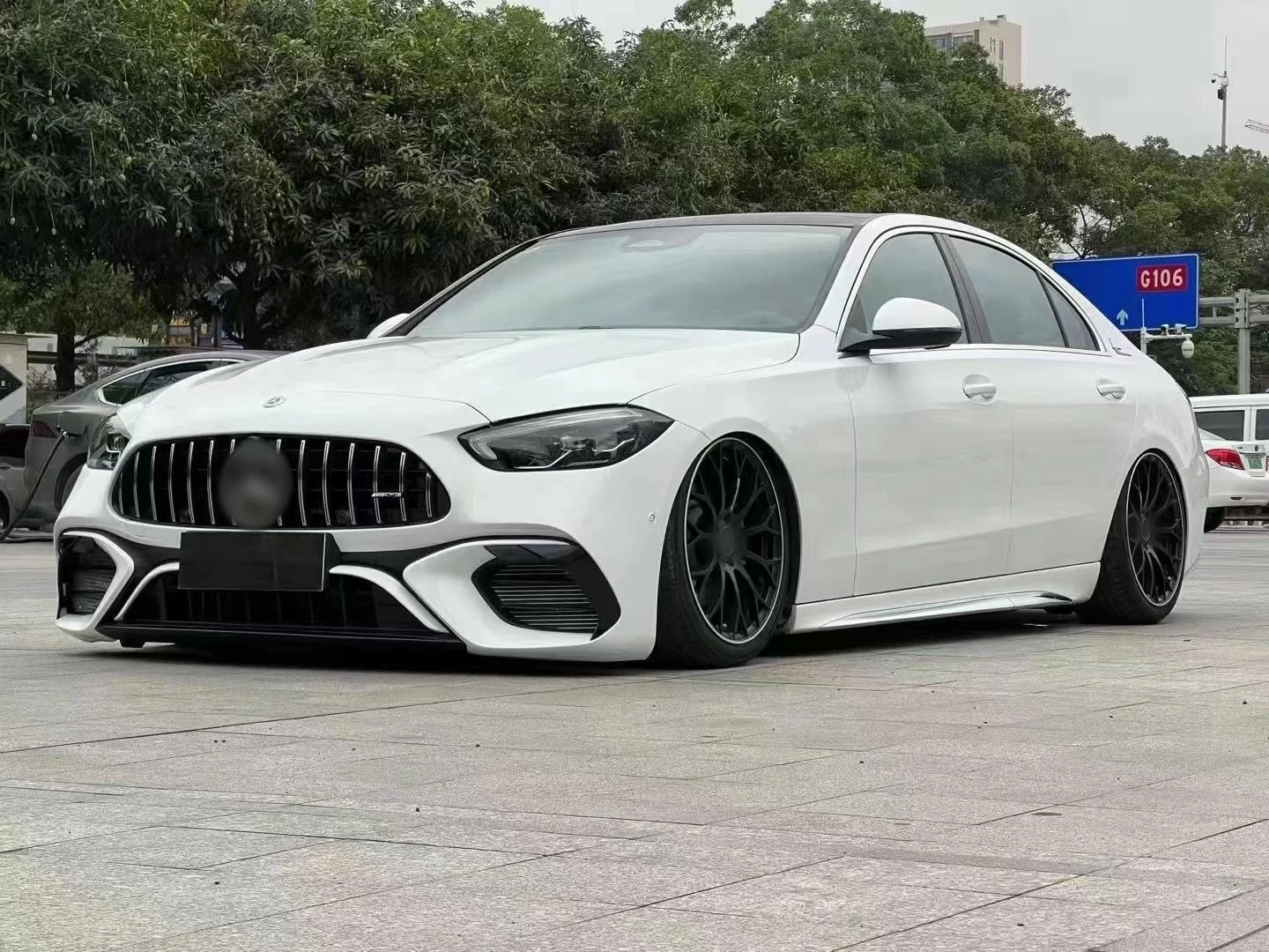 Car Bumpers Body Kit for Mercedes W206 C Class 2021-2022 Year Upgrade ...