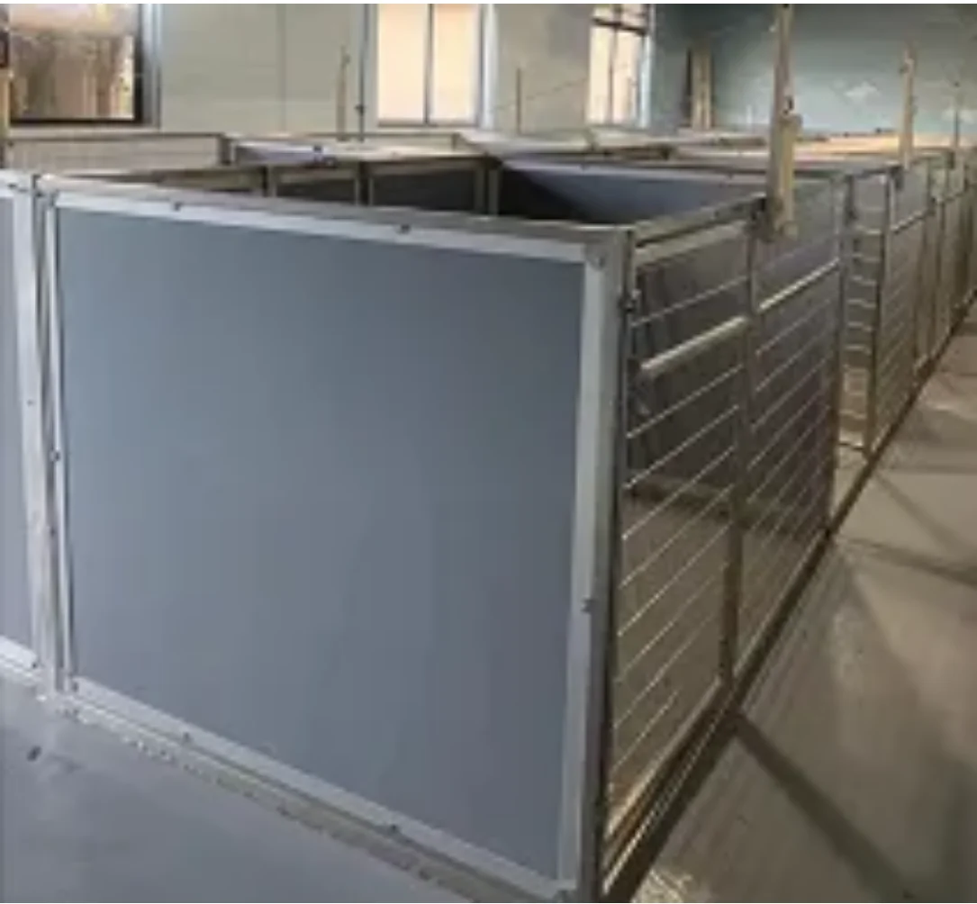 Aeolus Professional Walk-in Kennel System HDPE Stainless Steel Boarding ...