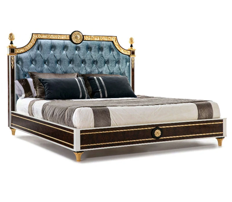 Neoclassical European Double Bed Master Bedroom 1.8m Queen Bed Villa ...