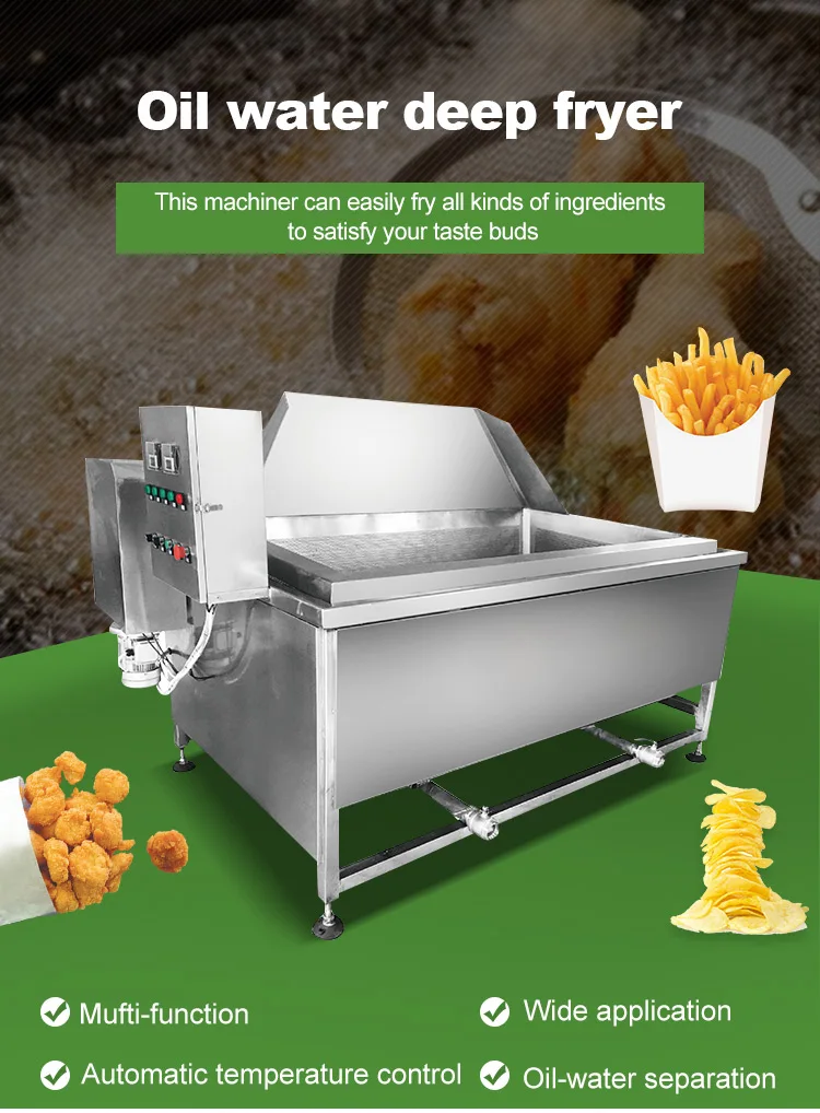 Water Plantain Chip Automatic Fryer Gari Cassava Falafel Garri Fry ...