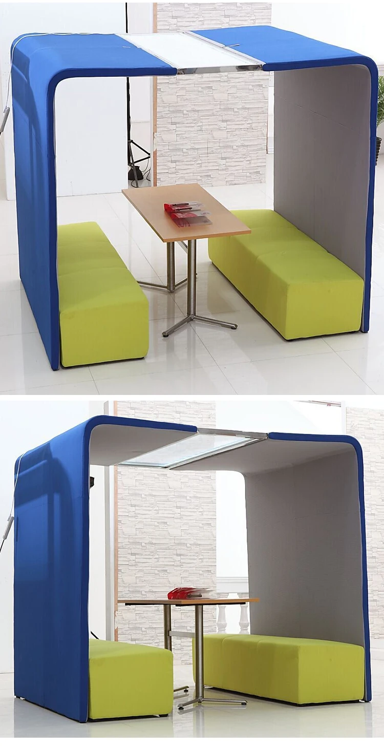 New Acoustic Soundproof Office Highback Sofa Square Cube Telephone ...