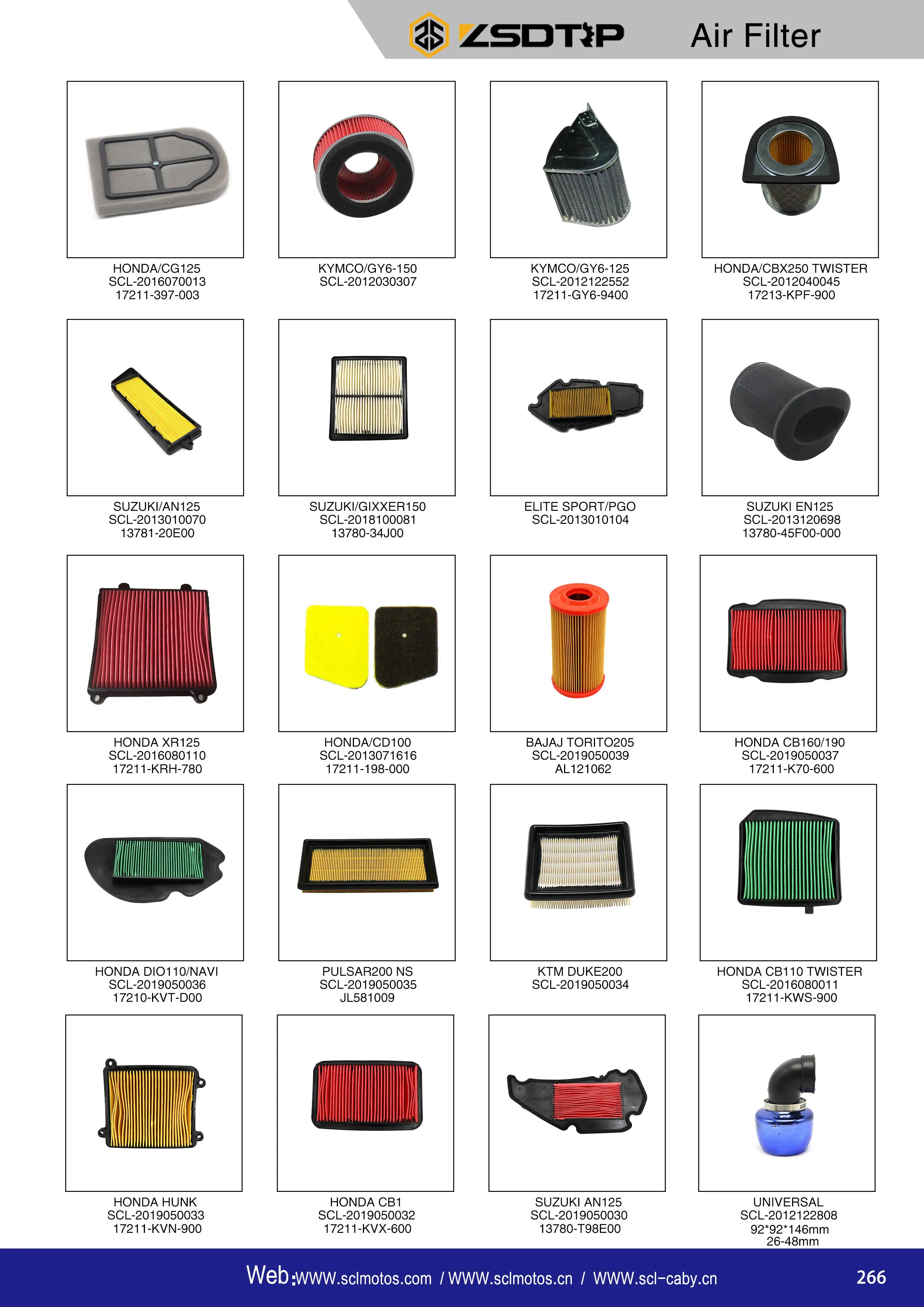 Universal Motorcycle Air Filters - High Performance & Durability