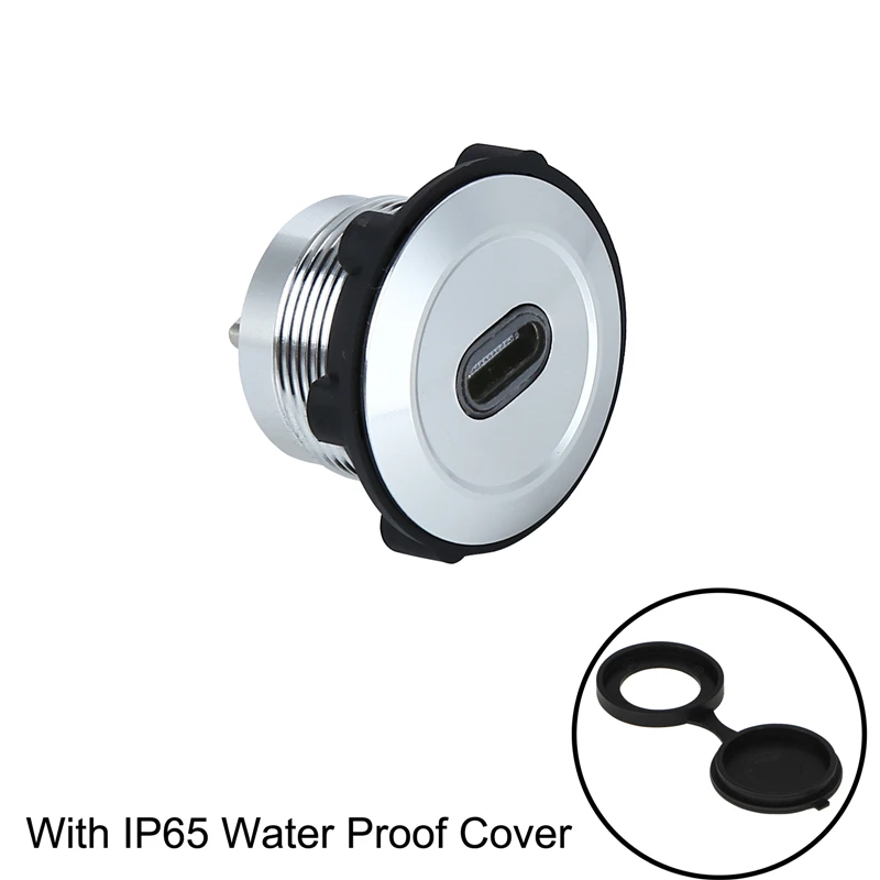 22mm Panel Mount USB-C Socket - Reliable Female to Male Connector
