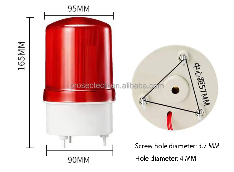 Dc12v/24v Red Yellow Green Blue Strobe Warning Light Gate Forklift Safety Light Led Magnet ...