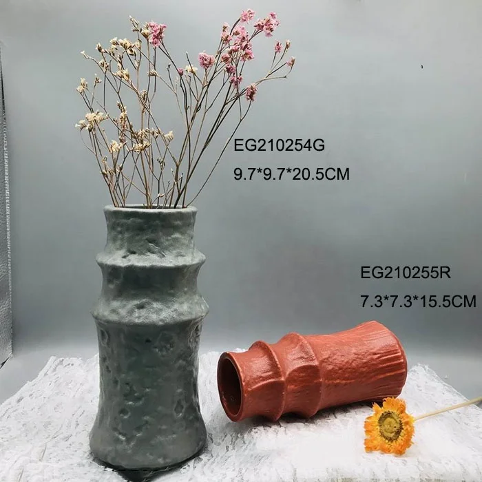 Ceramic Spanish Round Shape Flower Vases for Home Decor