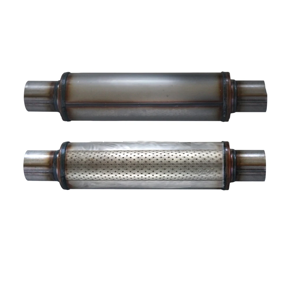 Stainless Steel Universal Round Car Exhaust Muffler - Buy Stainless ...