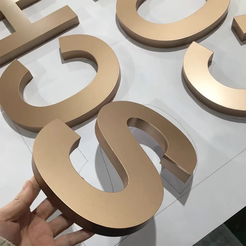 Hot Sale Free-Custom-design 3D Metal Signs Metal Letters Business Signs ...