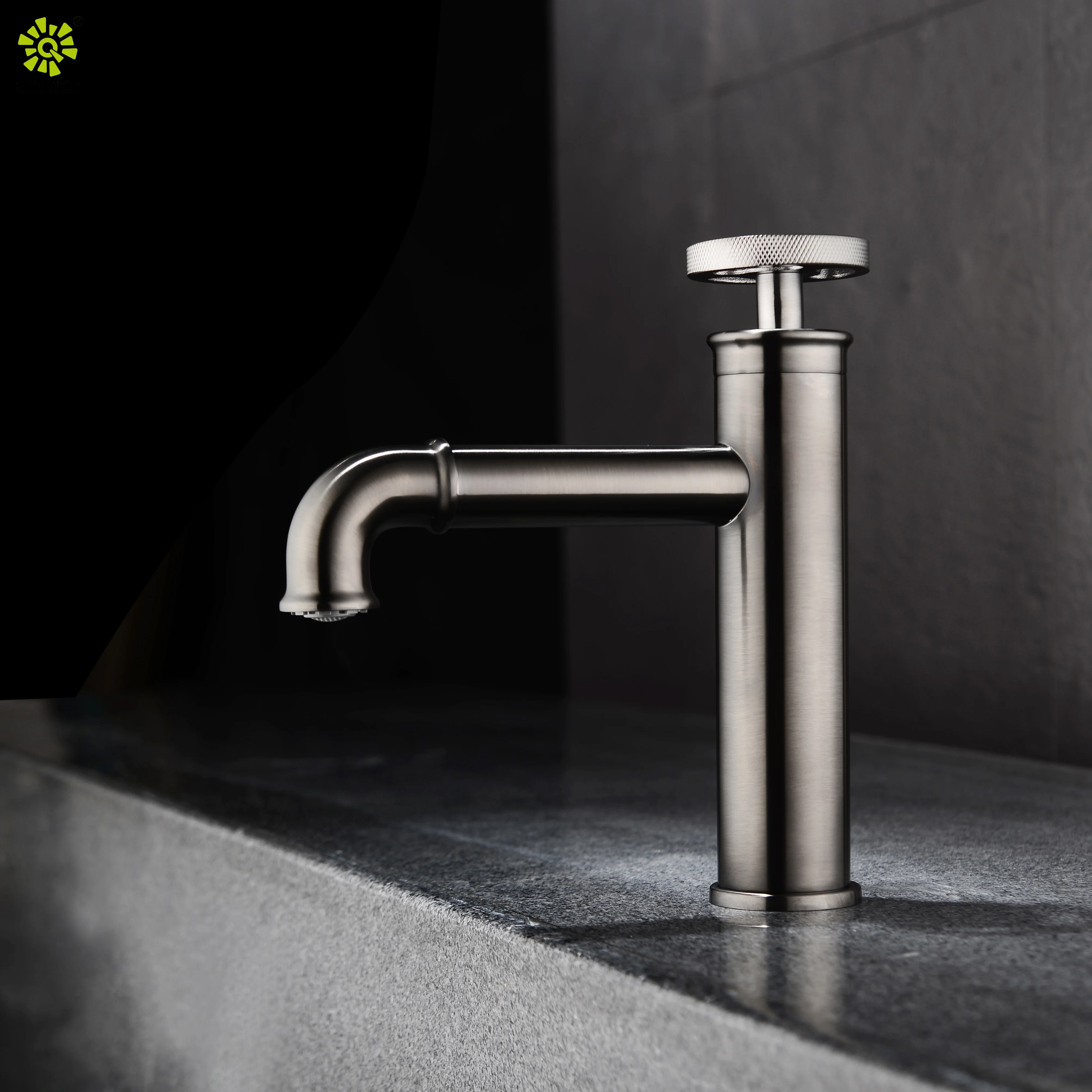 Modern Industrial Style Black Bathroom Basin Faucets Mixers Taps ...