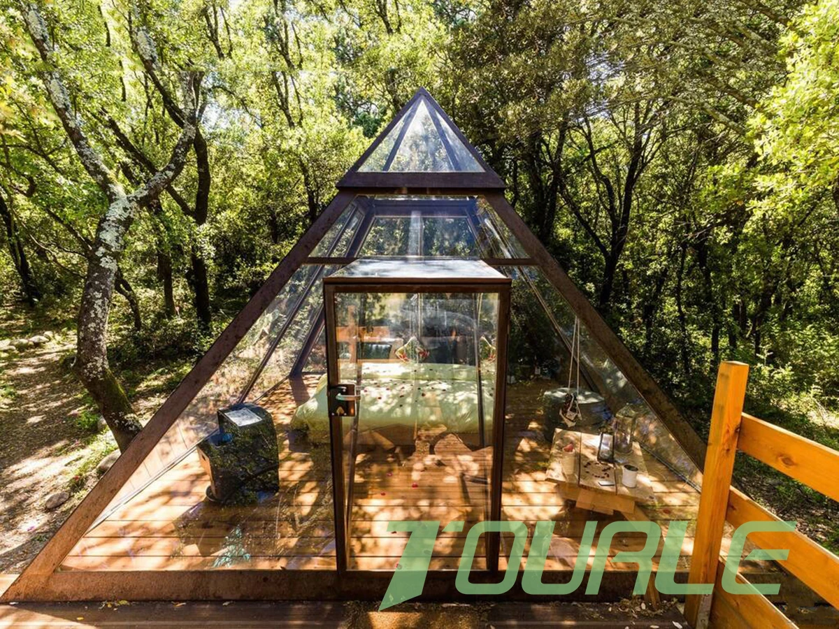 Pyramid Glass House - Luxury Prefabricated Glamping Tent