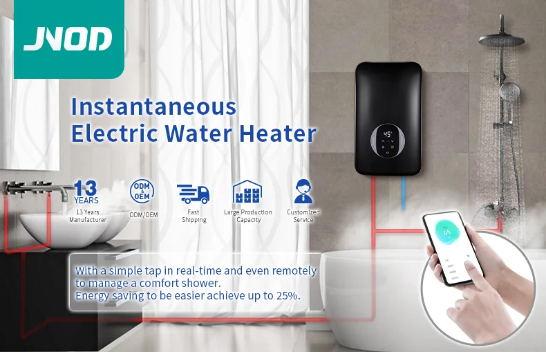 JNOD 5500W Instant Electrical Tankless Water Heater