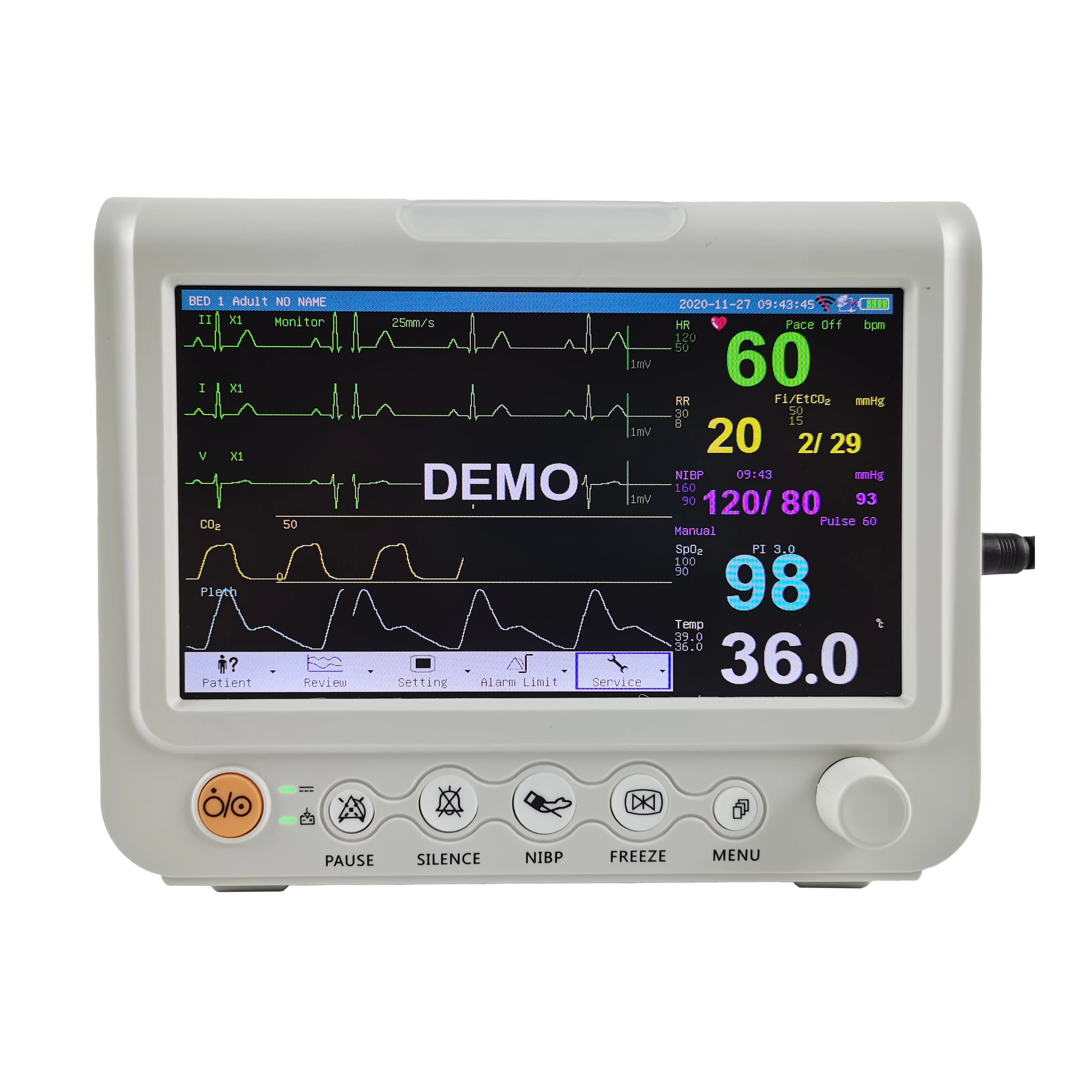 Diagnosis & Injection Etco2 Capnograph Monitor For Hospital Operation ...