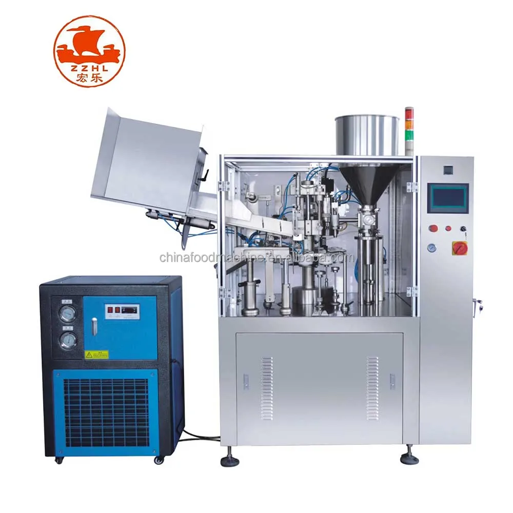 Collapsible Folding Aluminum Tube Filling Sealing Crimping Machine ...