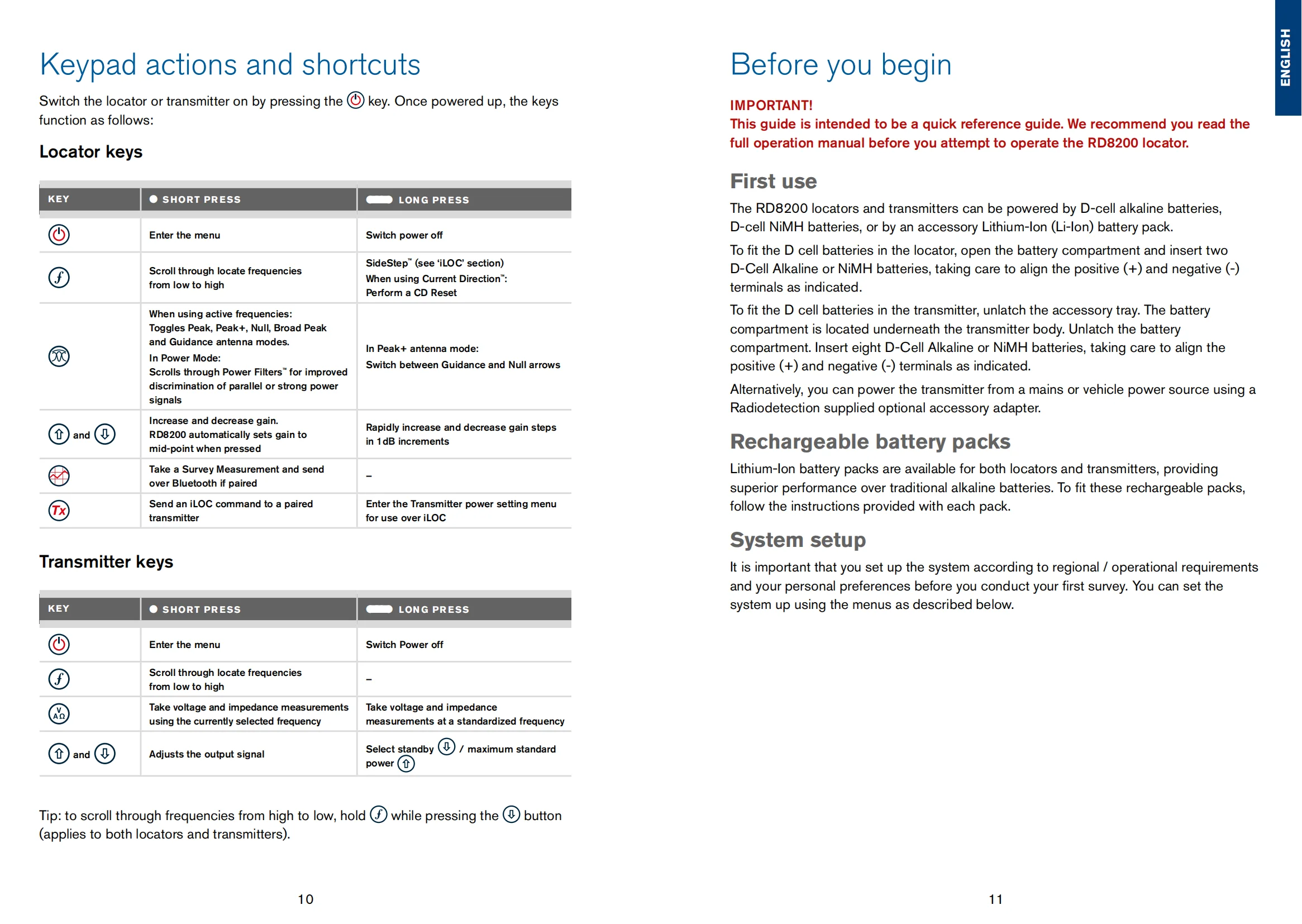 Radiodetection RD8200 - Advanced Underground Cable Locator