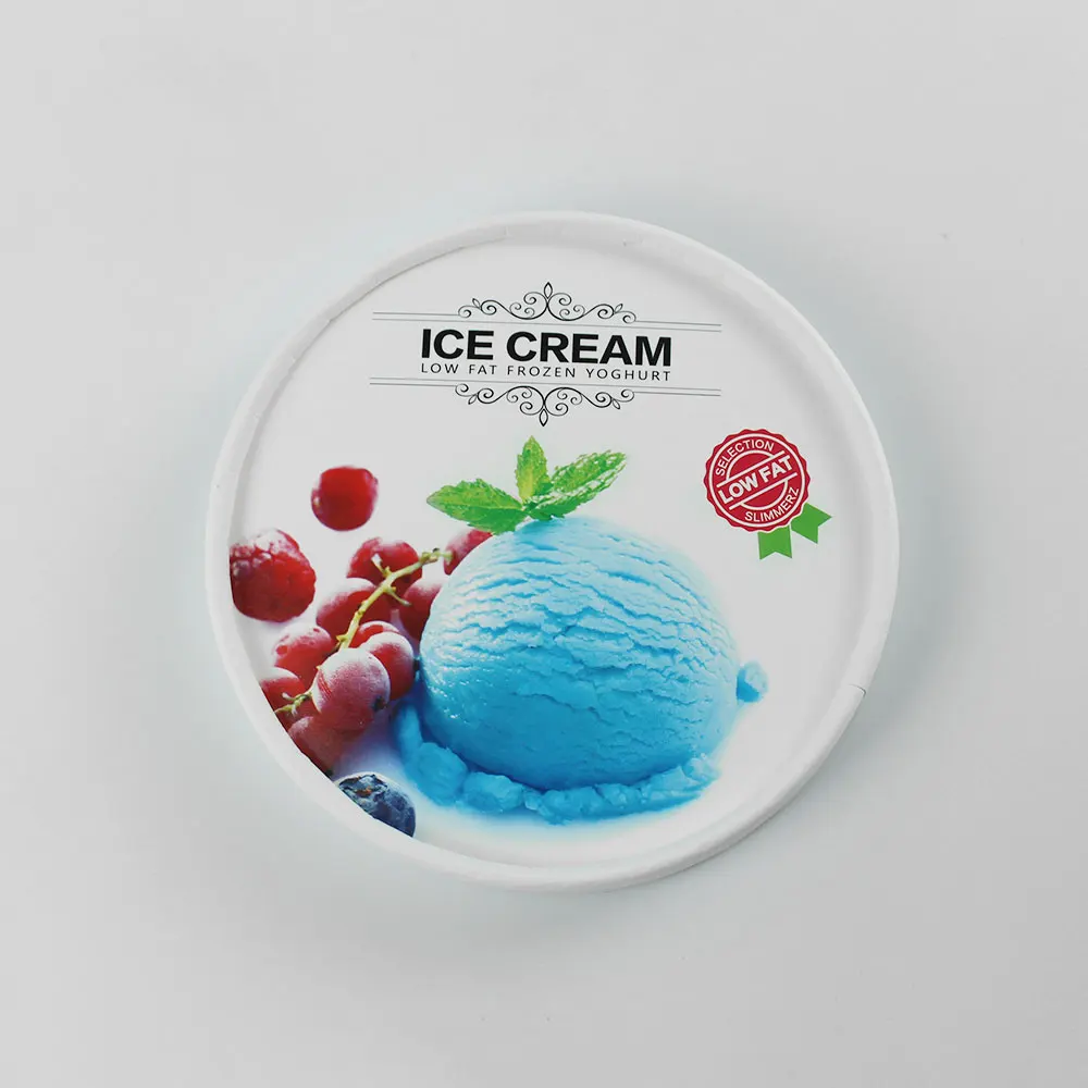 Custom Print Ice Cream Cups with Lids - 500ml Gelato Containers OEM