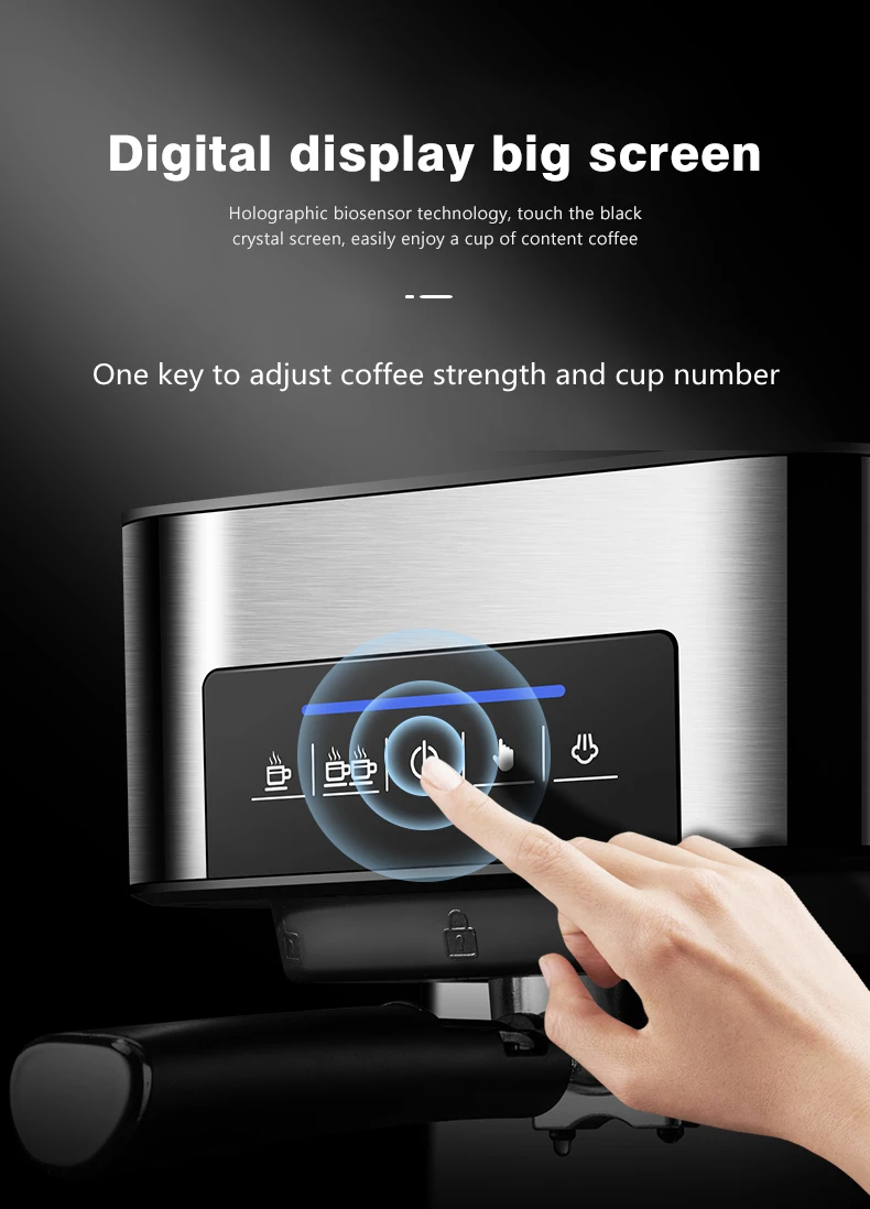 2021hot Sale Cafetera Espresso Coffee Machine Cm6863 Intelligent ...
