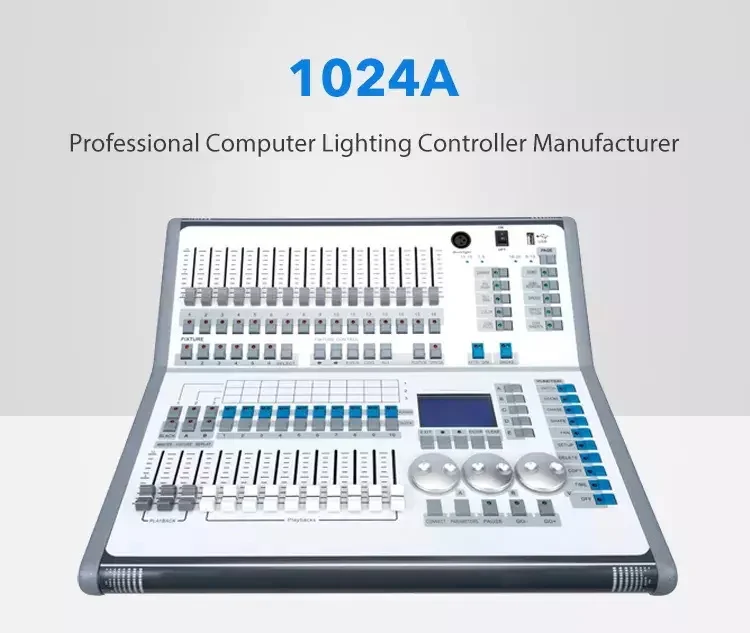 Professional Stage Equipment Digital Display Mini Pearl 1024 Channel Dmx512 Led Lighting Console ...