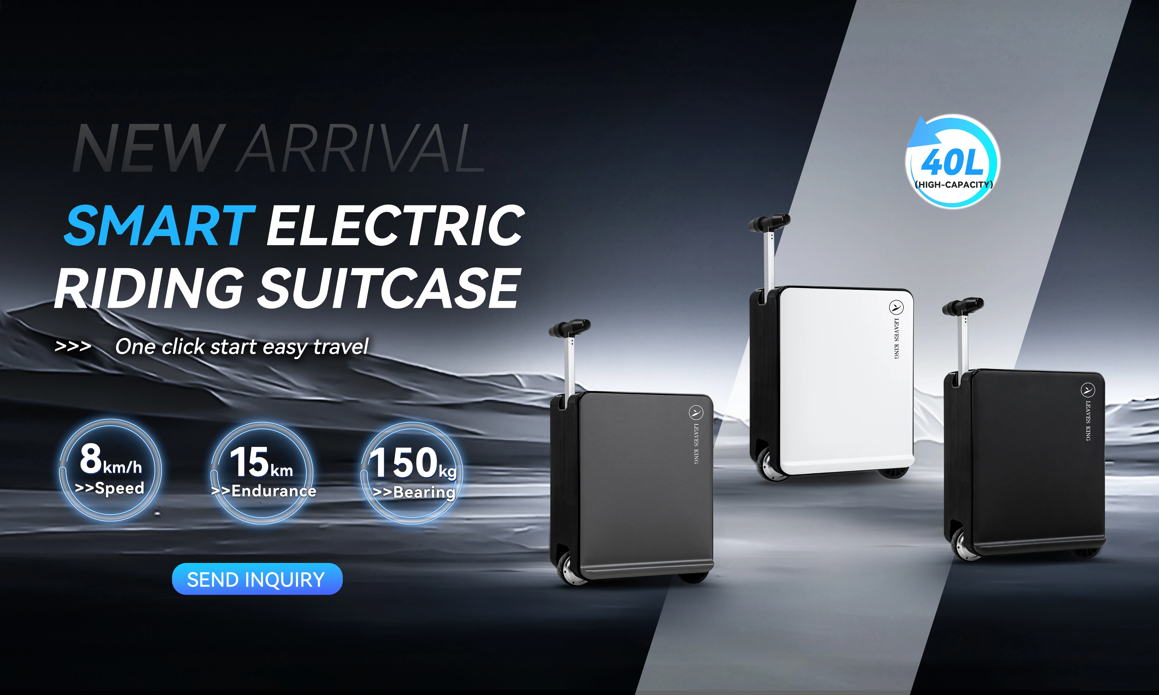 Unisex Modern Injection PC Boarding Suitcase - Durable & Smart