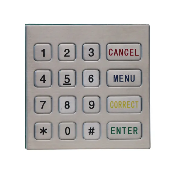 High Quality ATM Pin Pad Graphic Overlay - B725 Keypad