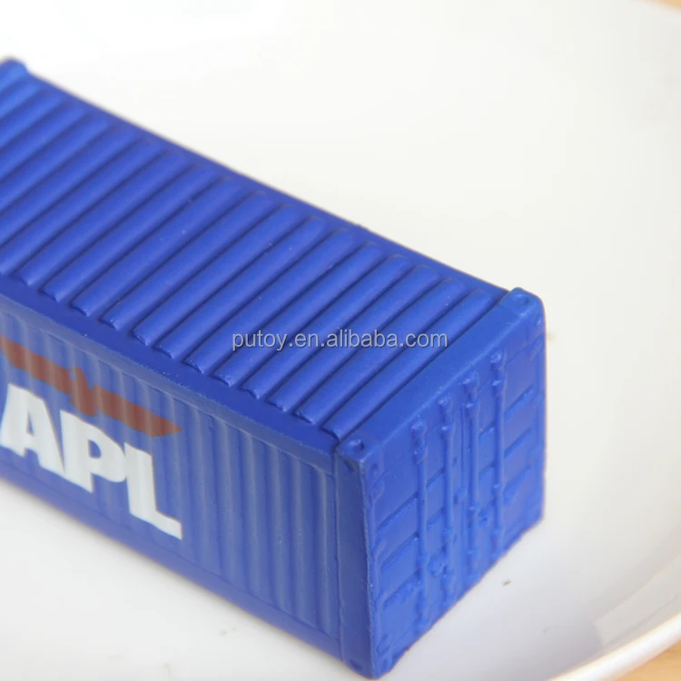 Custom Logo Shipping Container Shape Pu Foam Stress Reliever Ball For ...