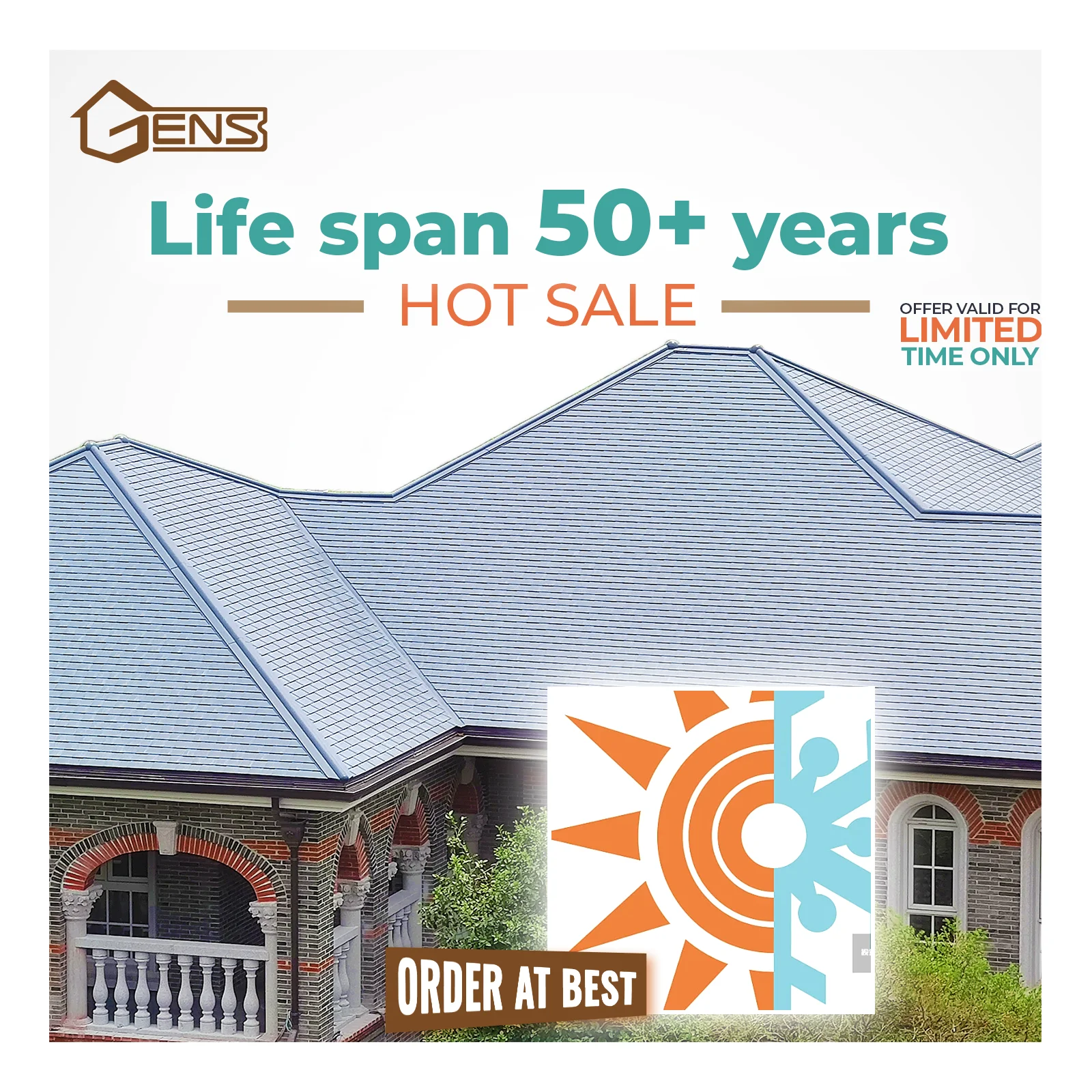 Alibaba.com: Gens 99.9% Pure Copper Diamond Barb Roof Tiles : Durable roofing decoration with CE ...