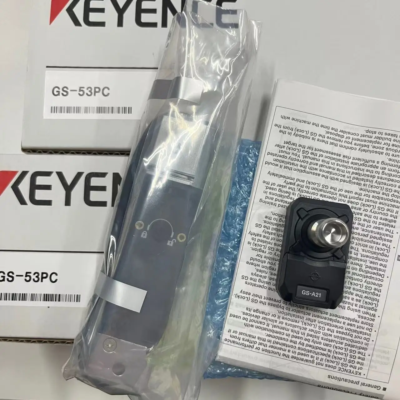 Keyence Gs-51pc Gs-53pc Power-to-release Standard Type Pnp M12 ...