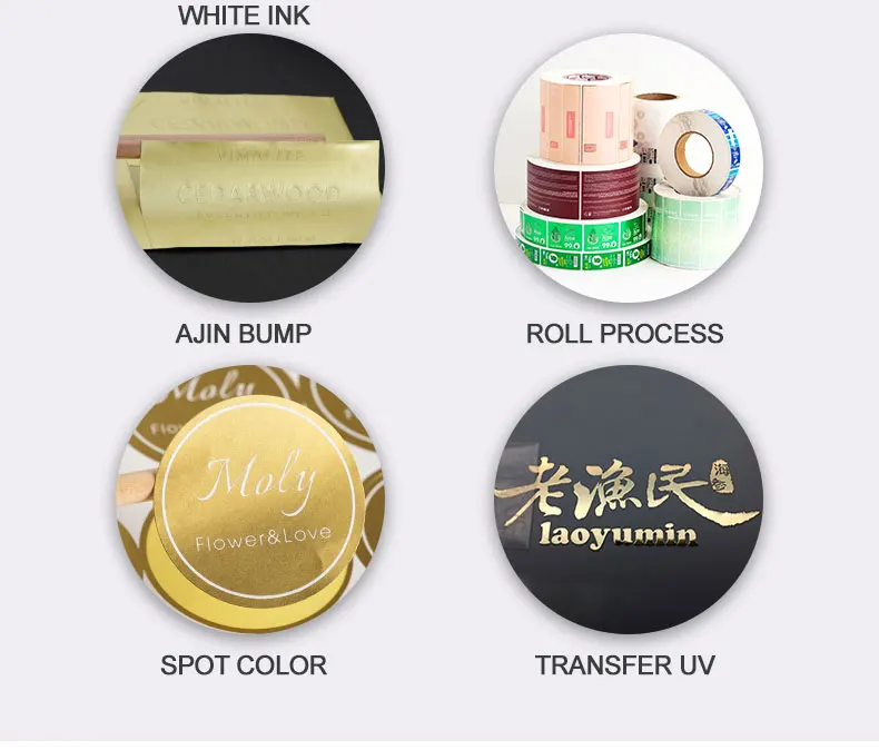 Custom Printed Gold Clear Business Label Stickers | Quality Adhesive ...