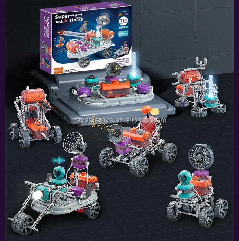 110 Projects Electric Circuits Blocks DIY Science Kit