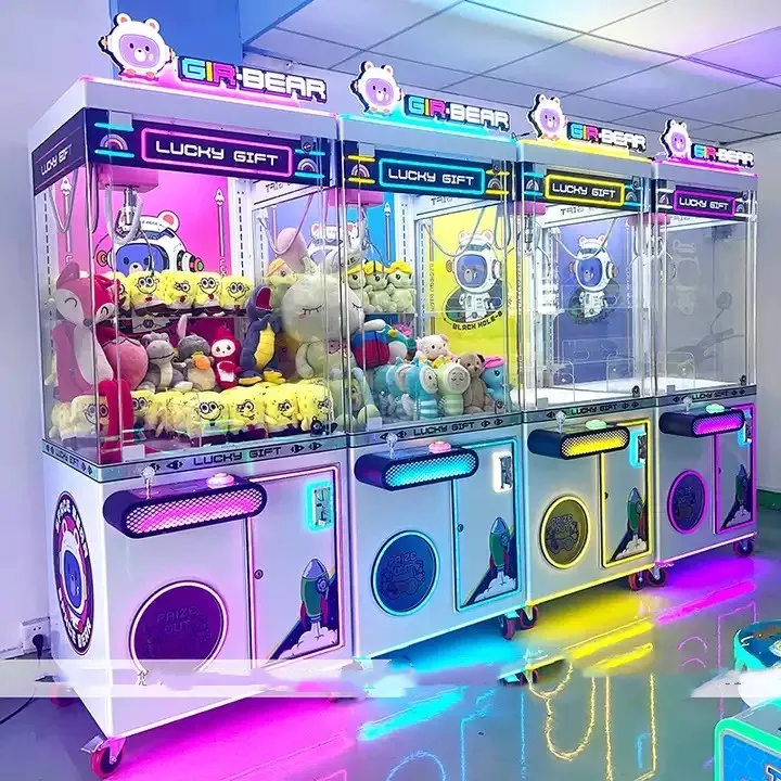 Coin Operated Gift Toy Vending Claw Crane Game Machine Claw Vending ...