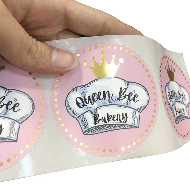 Custom Logo Sticker Label Printing - Waterproof & Adhesive