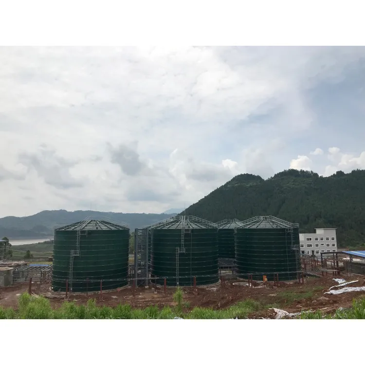 Animal Farm Manure Slurry Waste Cstr Reactor Tank Type Biogas Plant ...