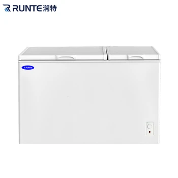 255l Top Open Fridge Chest Horizontal Deep Freezer With Silding Glass ...