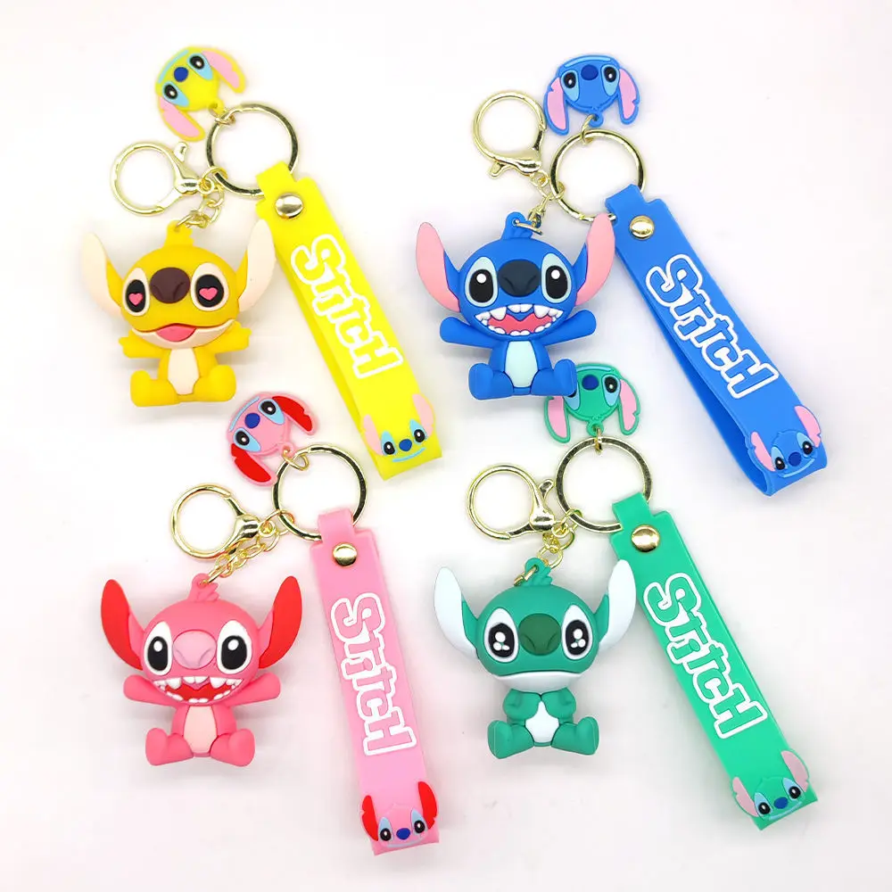 Customized Stitch Soft Touch Pvc Key Ring Chain Cartoon Anime Character ...