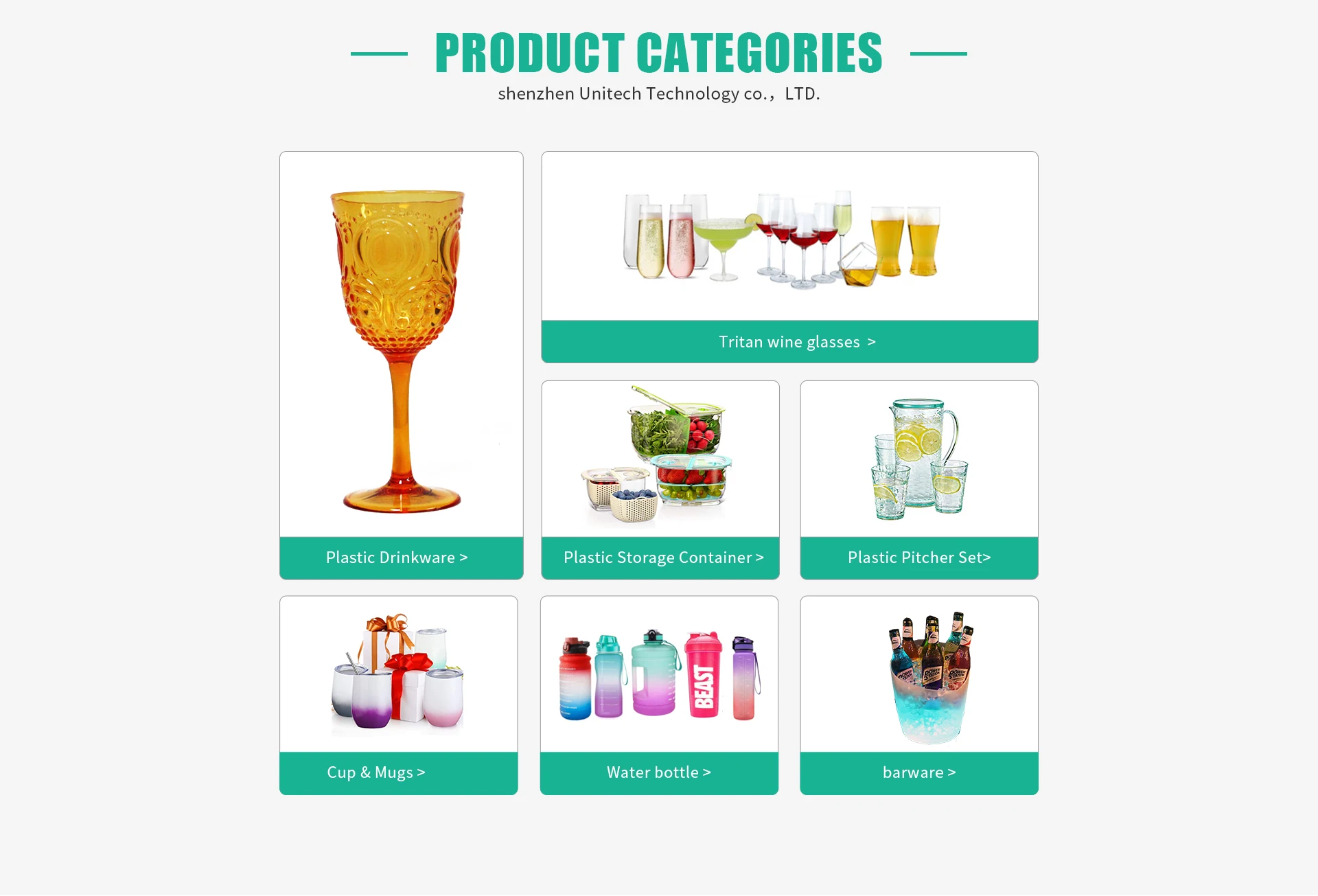 Shenzhen Unitech Technology Co., Ltd. - Plastic Glassware, Wine glasses