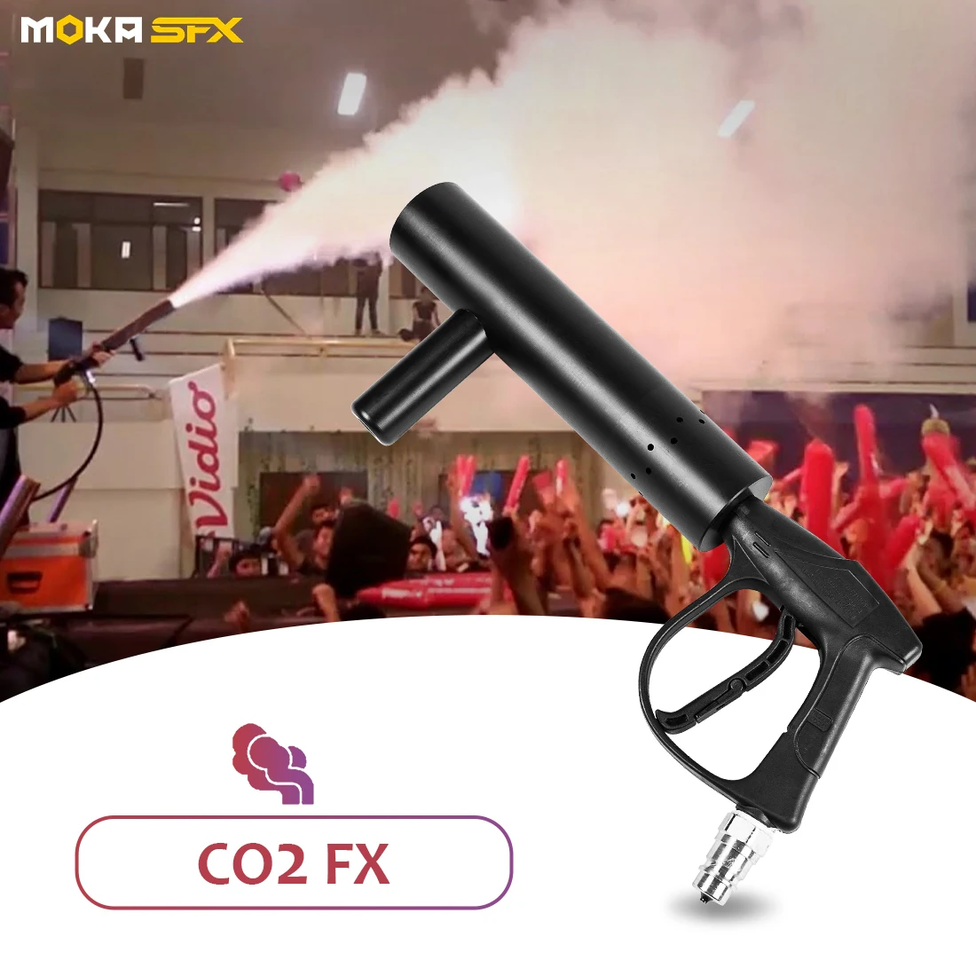 MK-C07 MOKASFX Mini CO2 Blaster - Perfect for DJ Club Parties