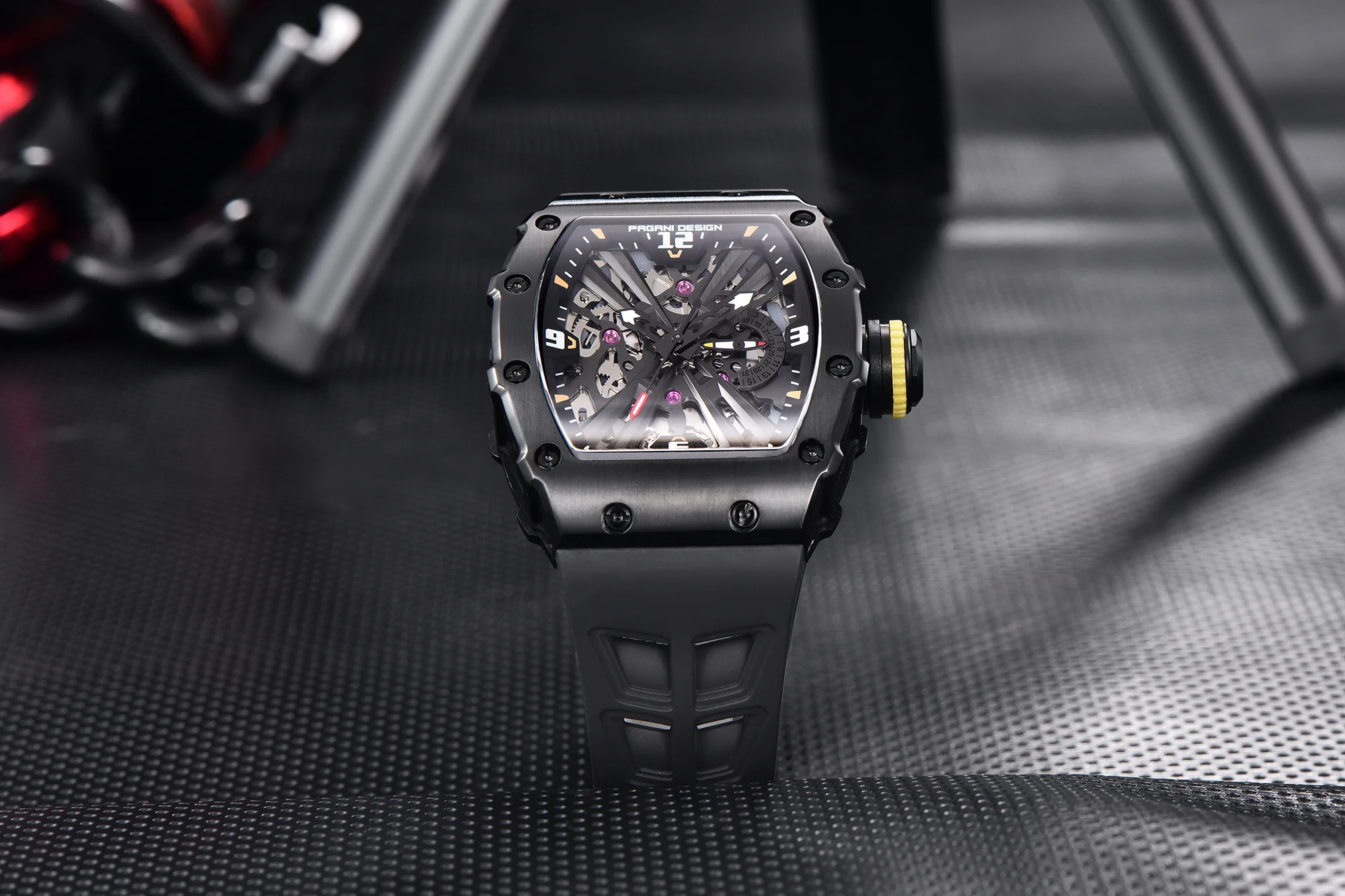 Pagani Design 1738 Hollow Barrel-shaped Mens Quartz Watches Vh65 Watch ...